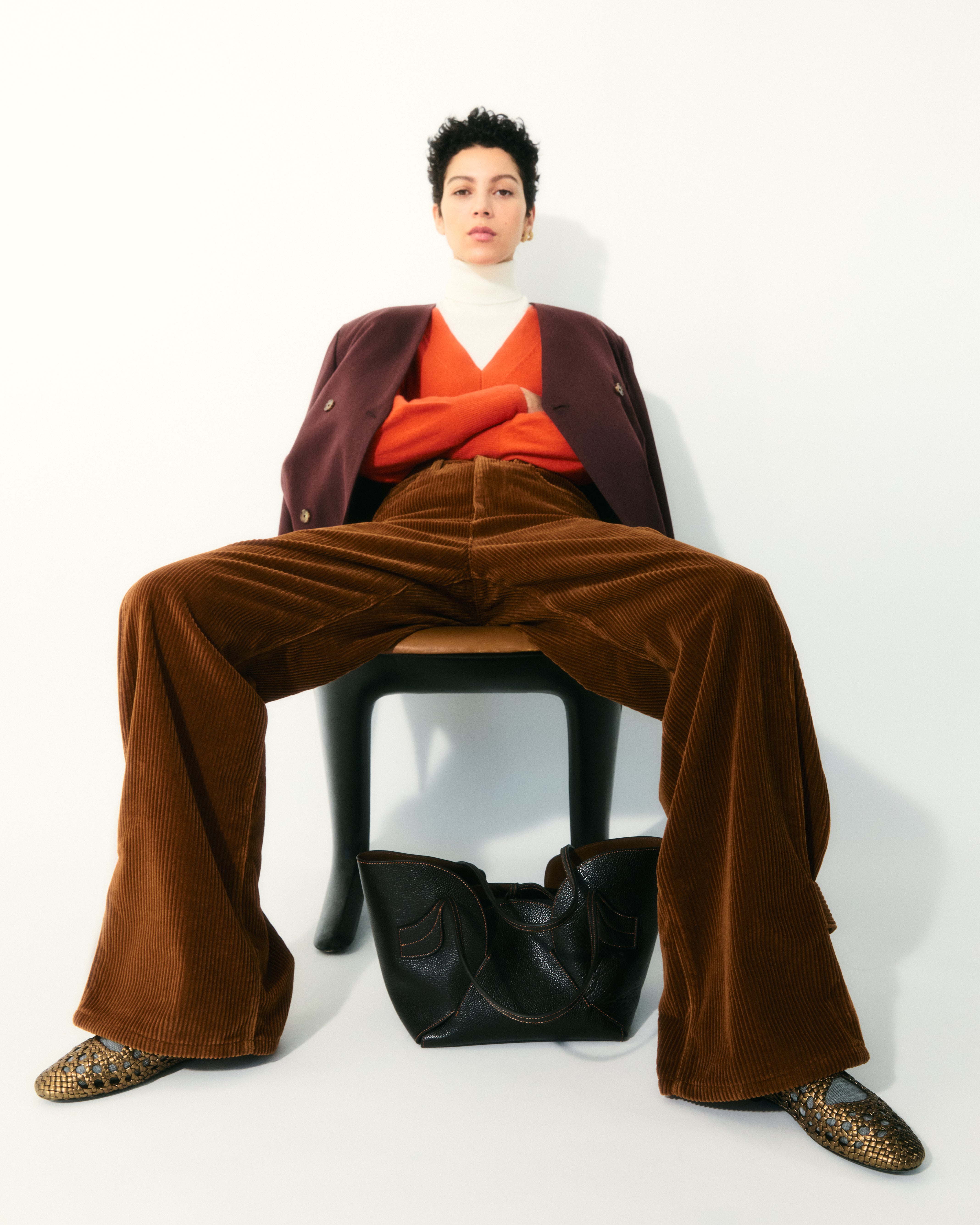 SEPAL S GRAINY - Tulip Shape Zipped Tote Bag – Hereu Studio