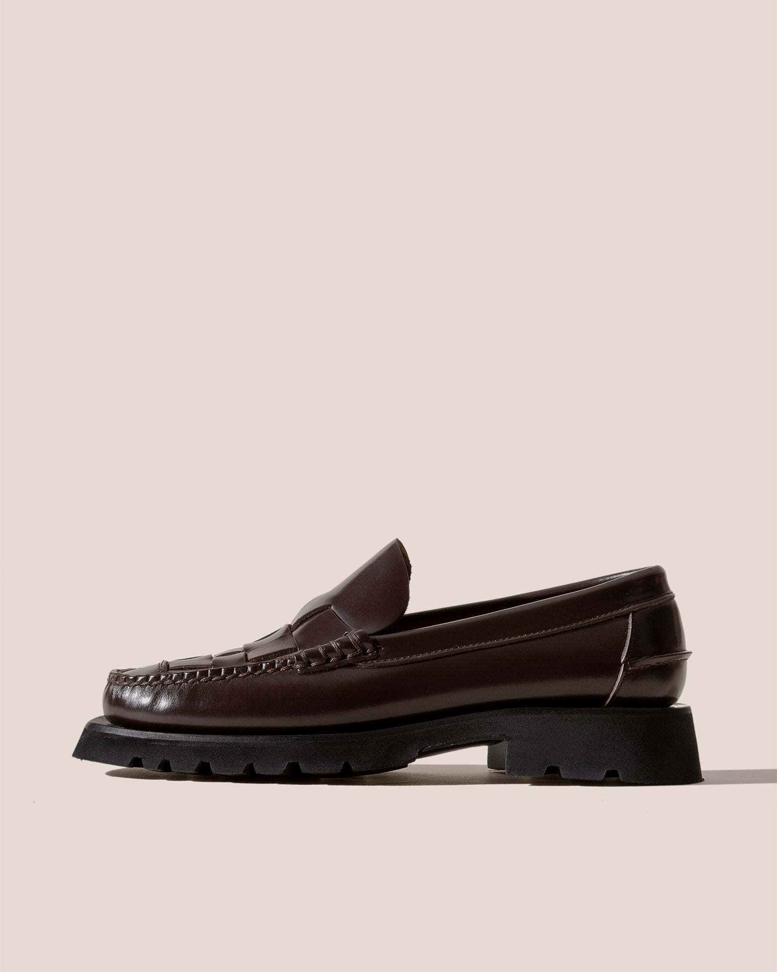 NOMBELA SPORT - Tread Sole Interwoven Detail Slip-On Loafer – Hereu Studio