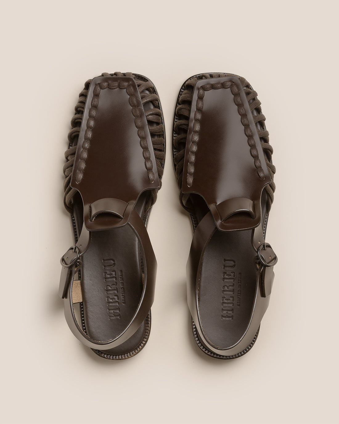 ALARO - Square-Toe T-bar Sandal – Hereu Studio